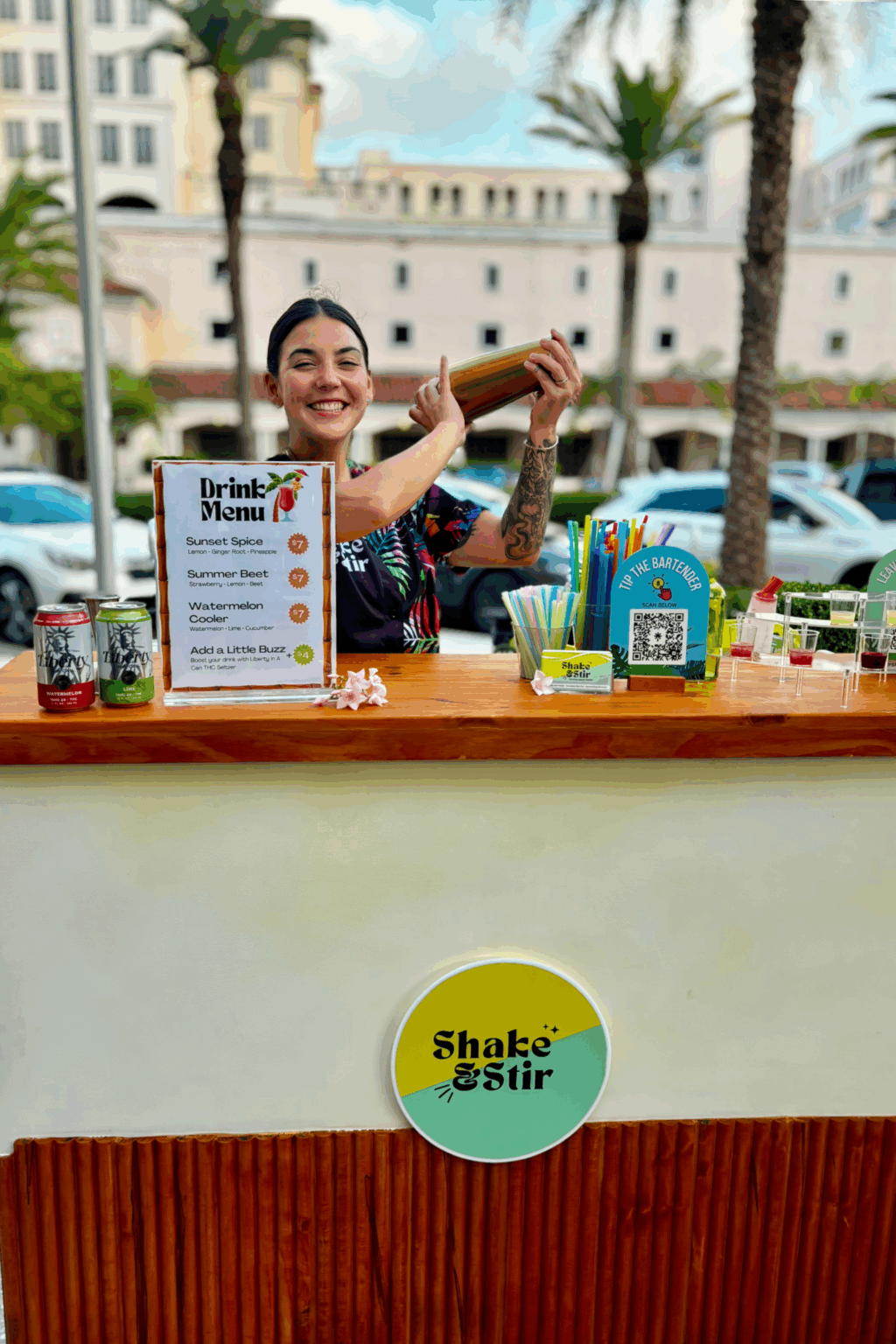 portable mini bar hire bartender mobile private party services | Miami ...